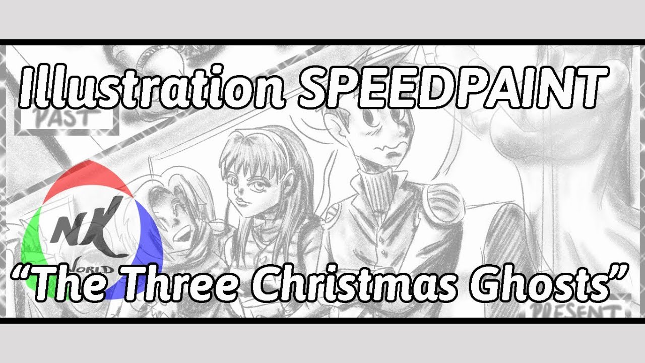 Speedpaint Illustration The Three Christmas Ghosts Manga Studio