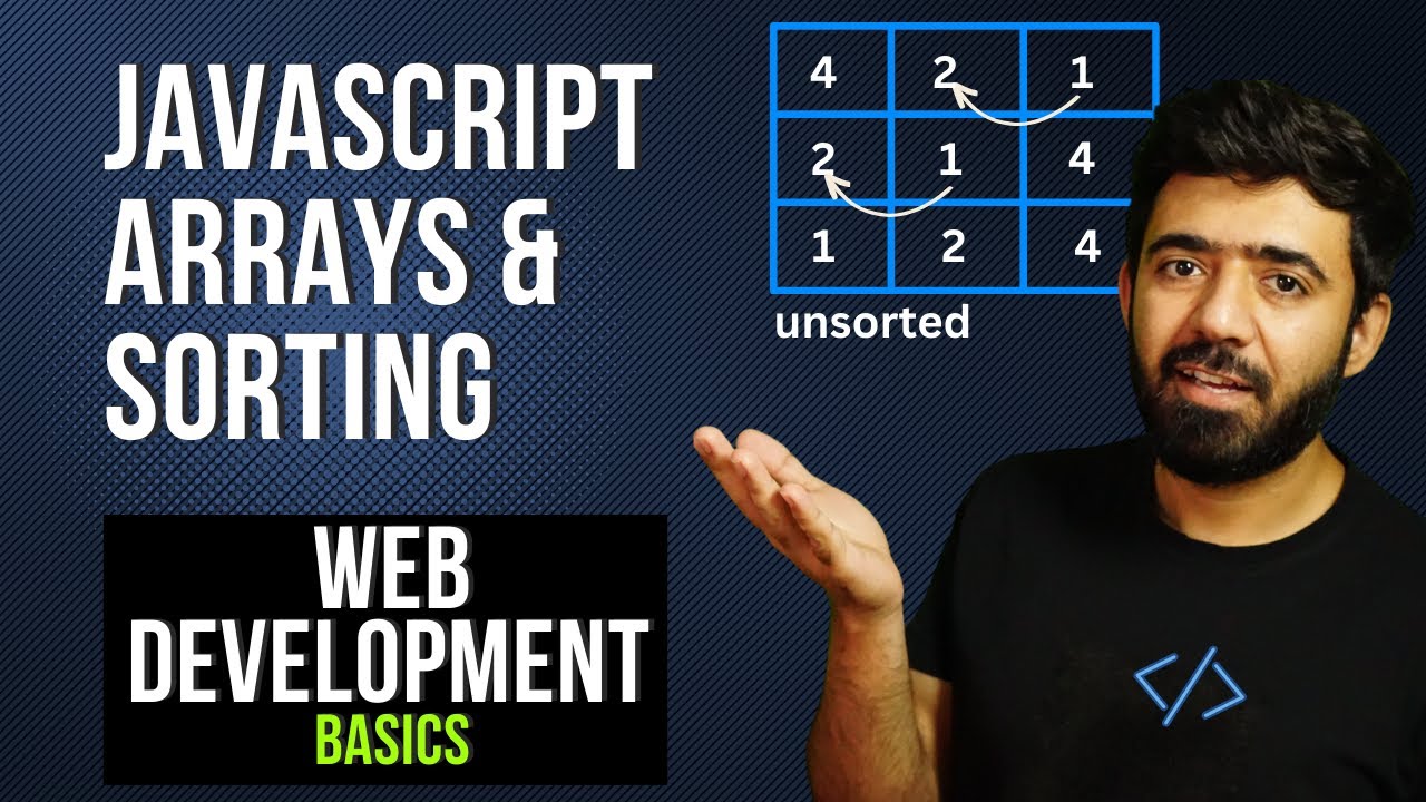 Javascript Arrays Sorting Web Development Basics Course Youtube