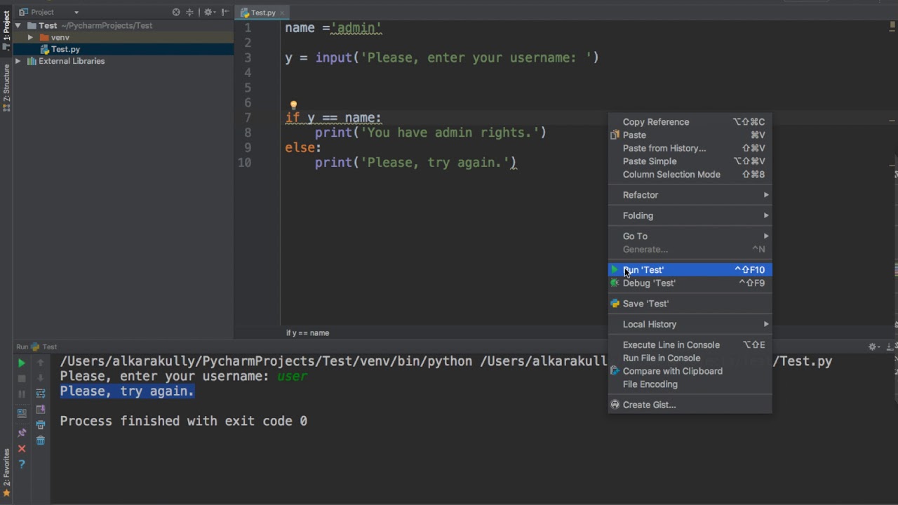 09 Python Tutorial If Else Elif Condition S Statements Youtube
