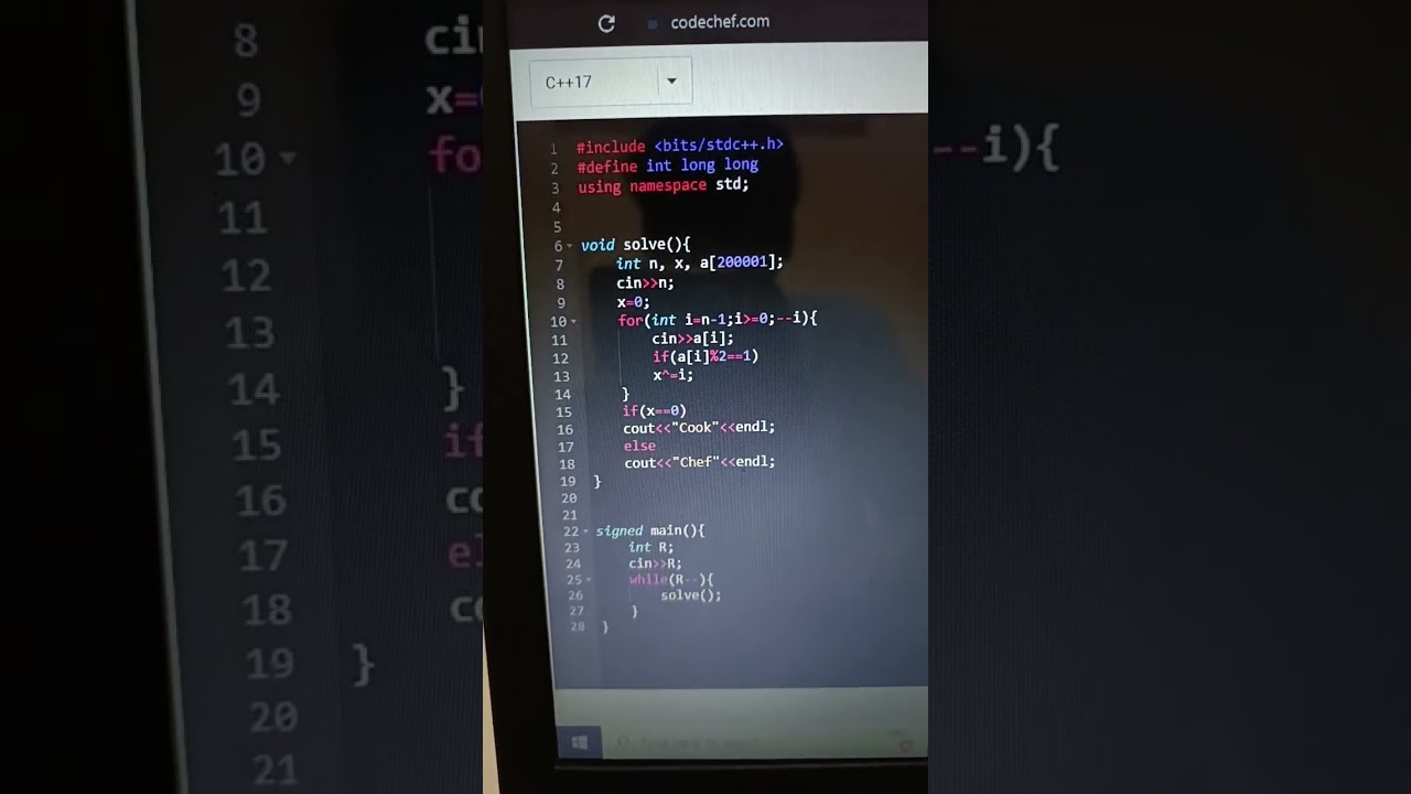 Chef And Cook Game Codechef Starters 51 Youtube