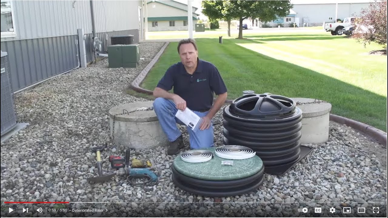 How To Install Septic Tank Risers Diy And Save Youtube