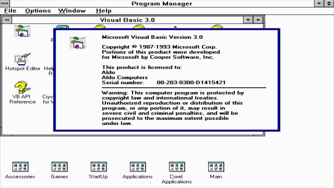 Microsoft Visual Basic 3 0 Professional Youtube