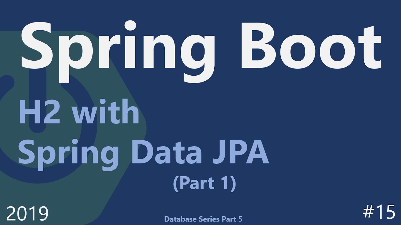 Spring Boot Tutorial 15 Spring Data Jpa And H2 Database Part 1