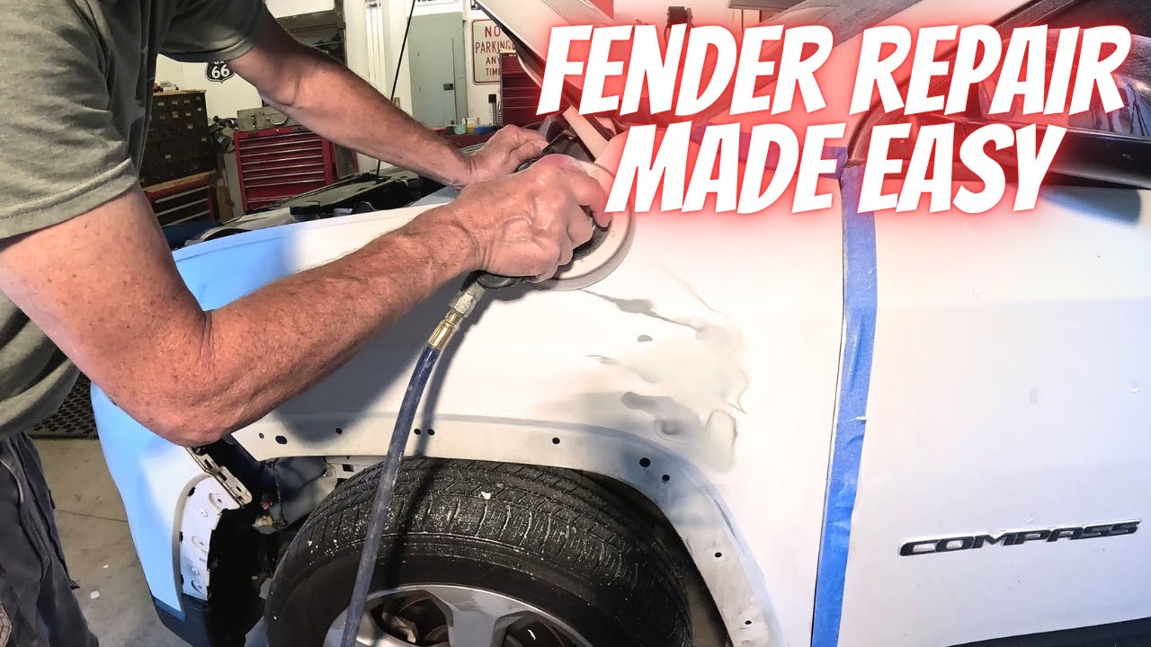 How To Repair And Paint A Fender In 9 Minutes Youtube