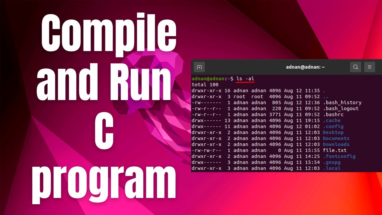 How To Compile And Run C Program Using Gcc On Ubuntu 22 04 Lts Ubuntu