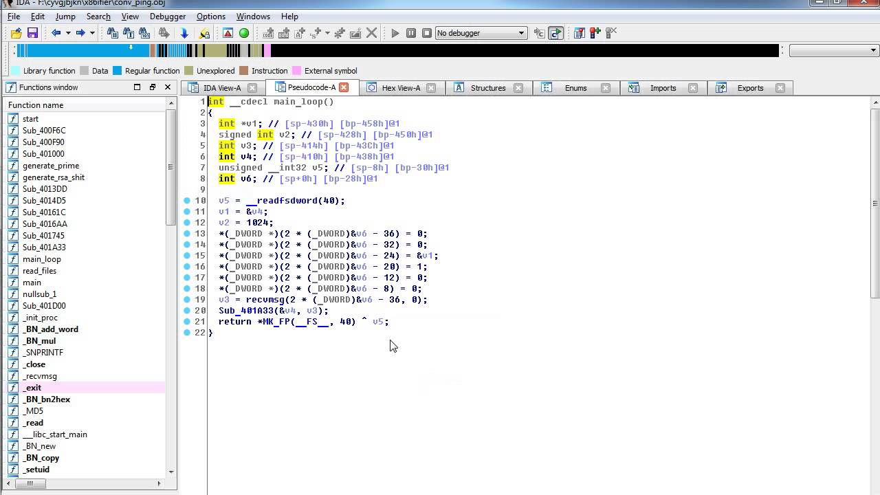Hex Raysing X64 Binaries With 22 Toolkit Youtube