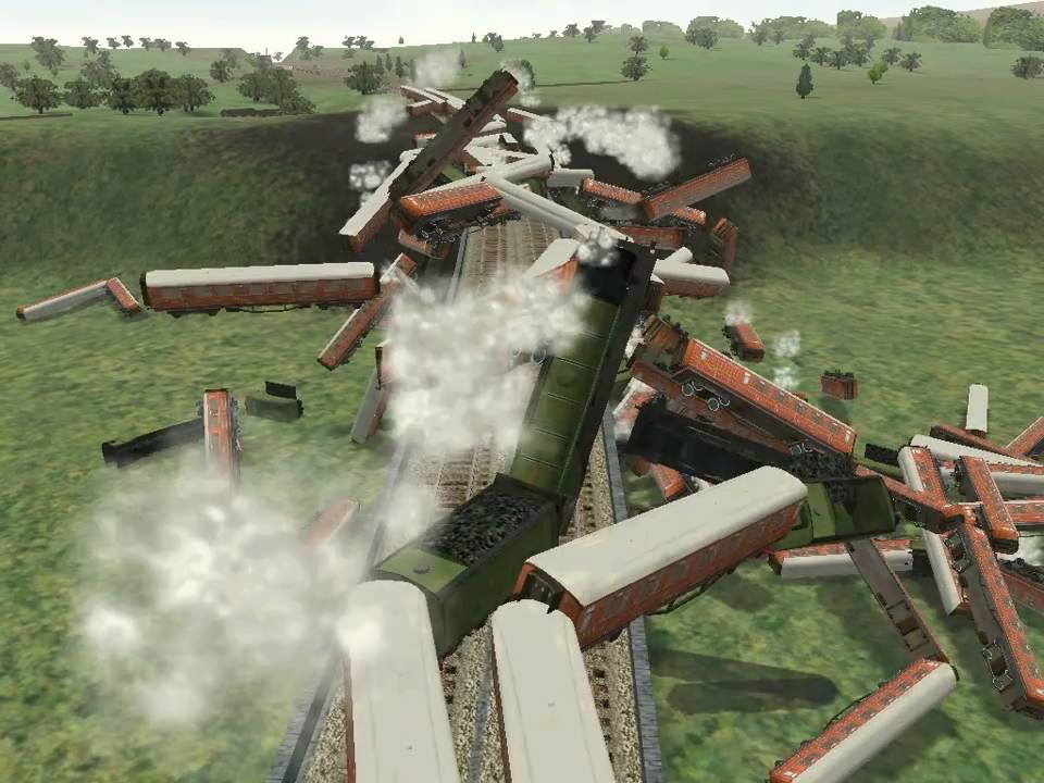Microsoft Train Simulator High Speed Train Crashing Youtube