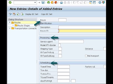 Comment Cree Un Transport Shipment Sur Sap Sd Youtube
