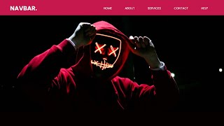 Create A Simple Navigation Bar Using Html And Css Website Header Design