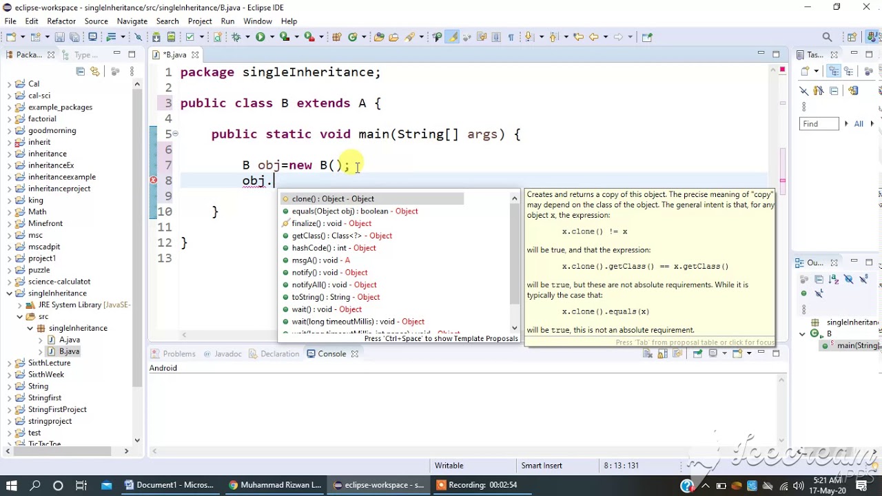 Java Inheritance Youtube
