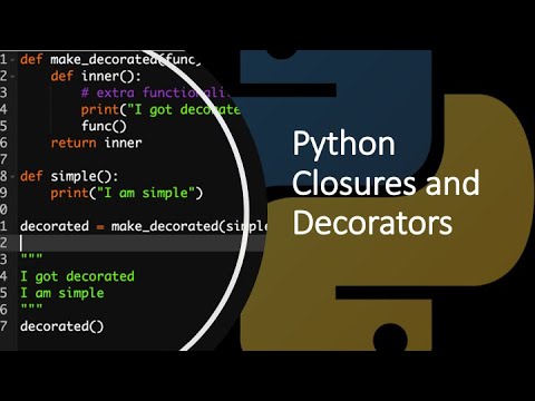 Python Closures And Decorators Quick Tutorial Youtube