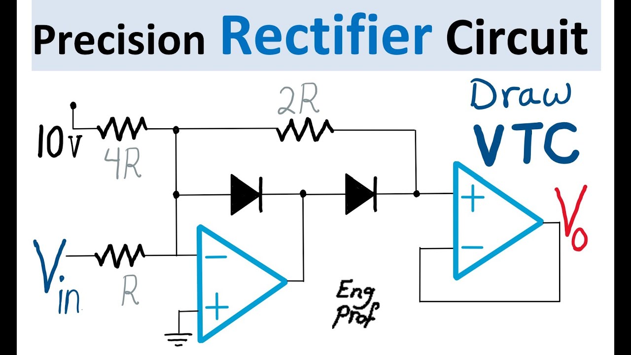 Precision Rectifier Op Amp Circuit How Does It Work Youtube