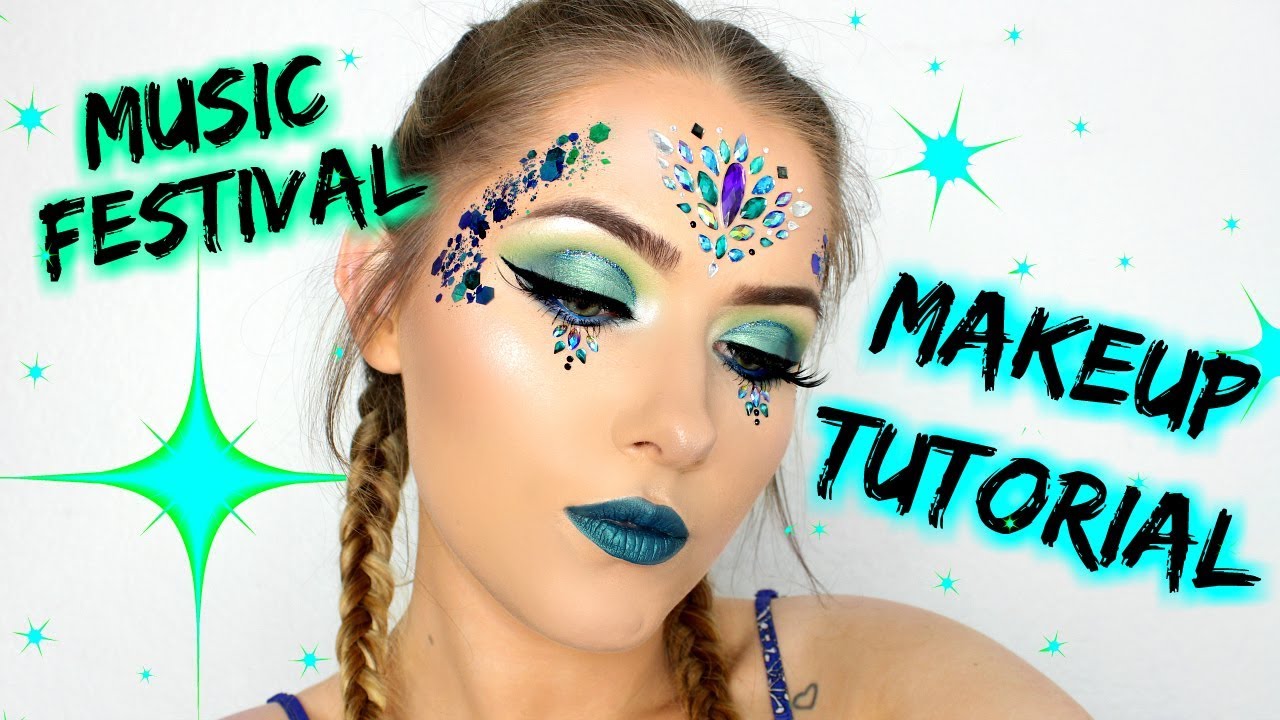 Festival Glitter Makeup Tutorial Saubhaya Makeup