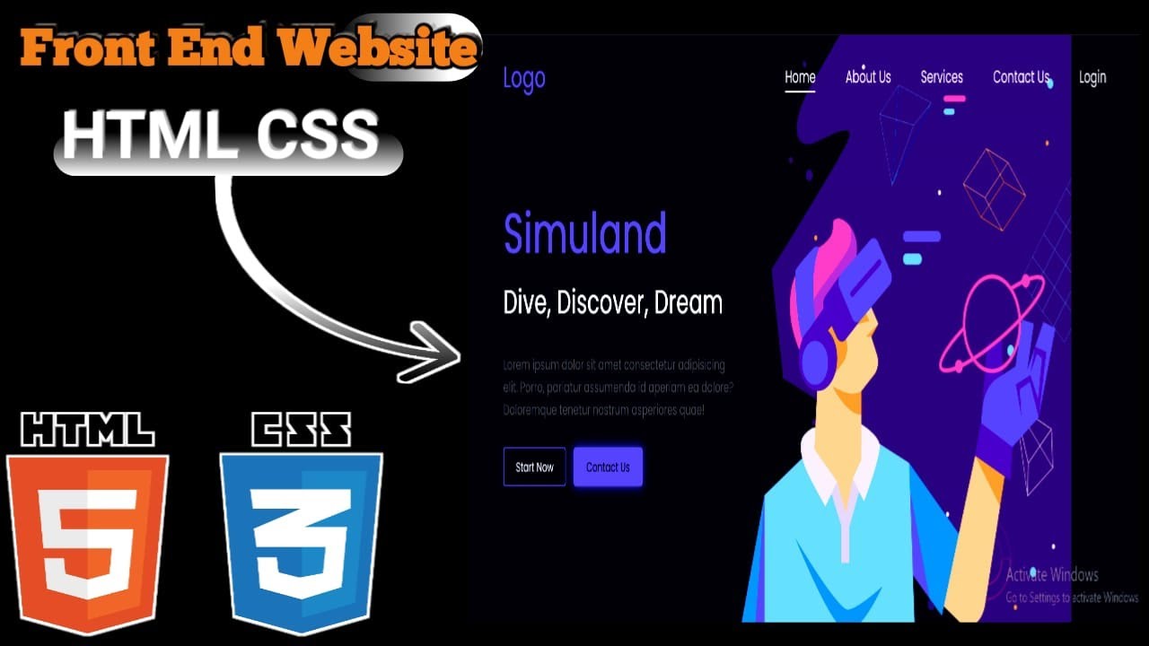 How To Make An Animated Website Using Html Css Youtube