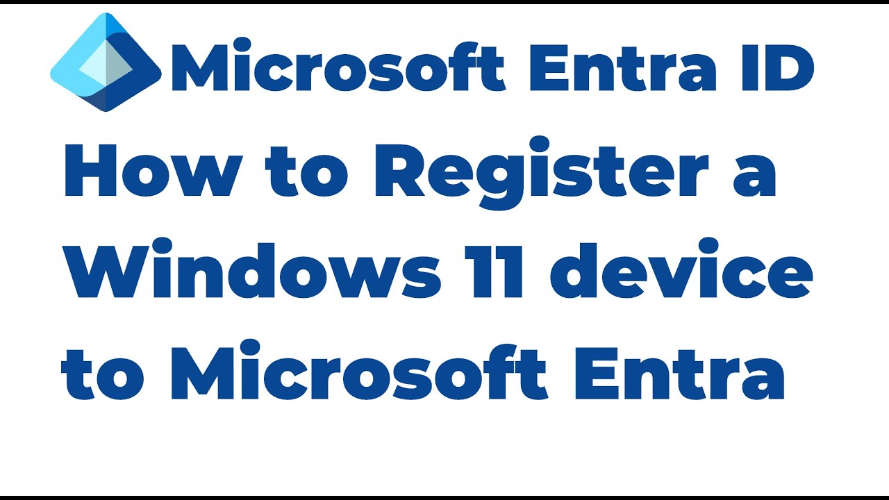 39 How To Register A Windows 11 Device To Microsoft Entra Id Youtube