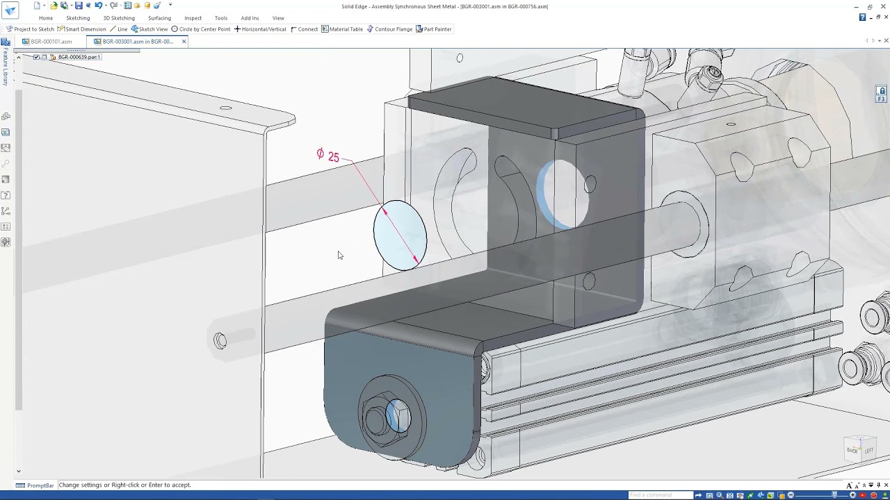 New In Solid Edge 2022 Assembly Part Modeling Youtube