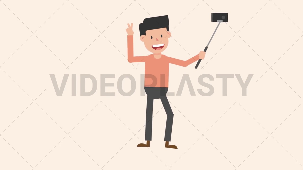 Man Taking A Selfie Animation Mov Gif Youtube