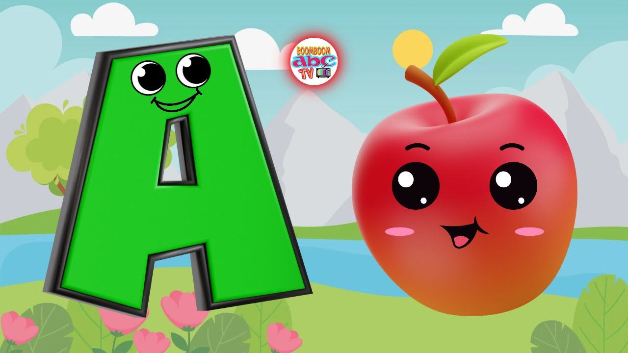 A For Apple Abc Song Phonics Song Boom Boom Abc Tv Youtube