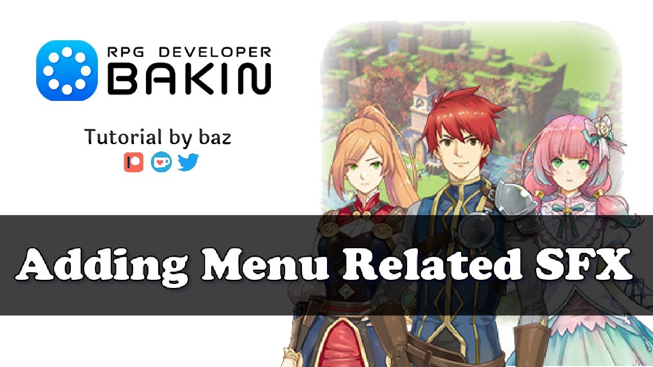 Adding Menu Related Sfx Rpg Developer Bakin Youtube