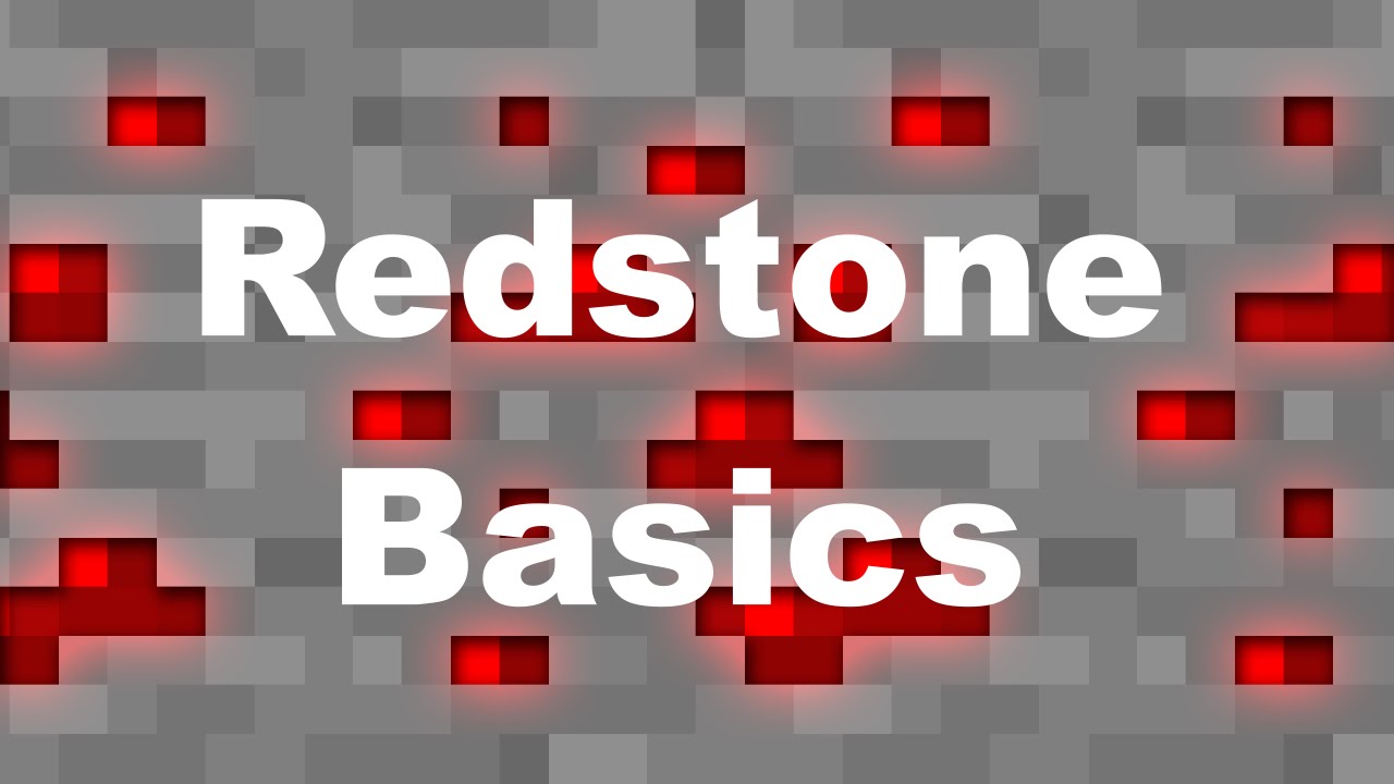 Minecraft Redstone Basics Youtube