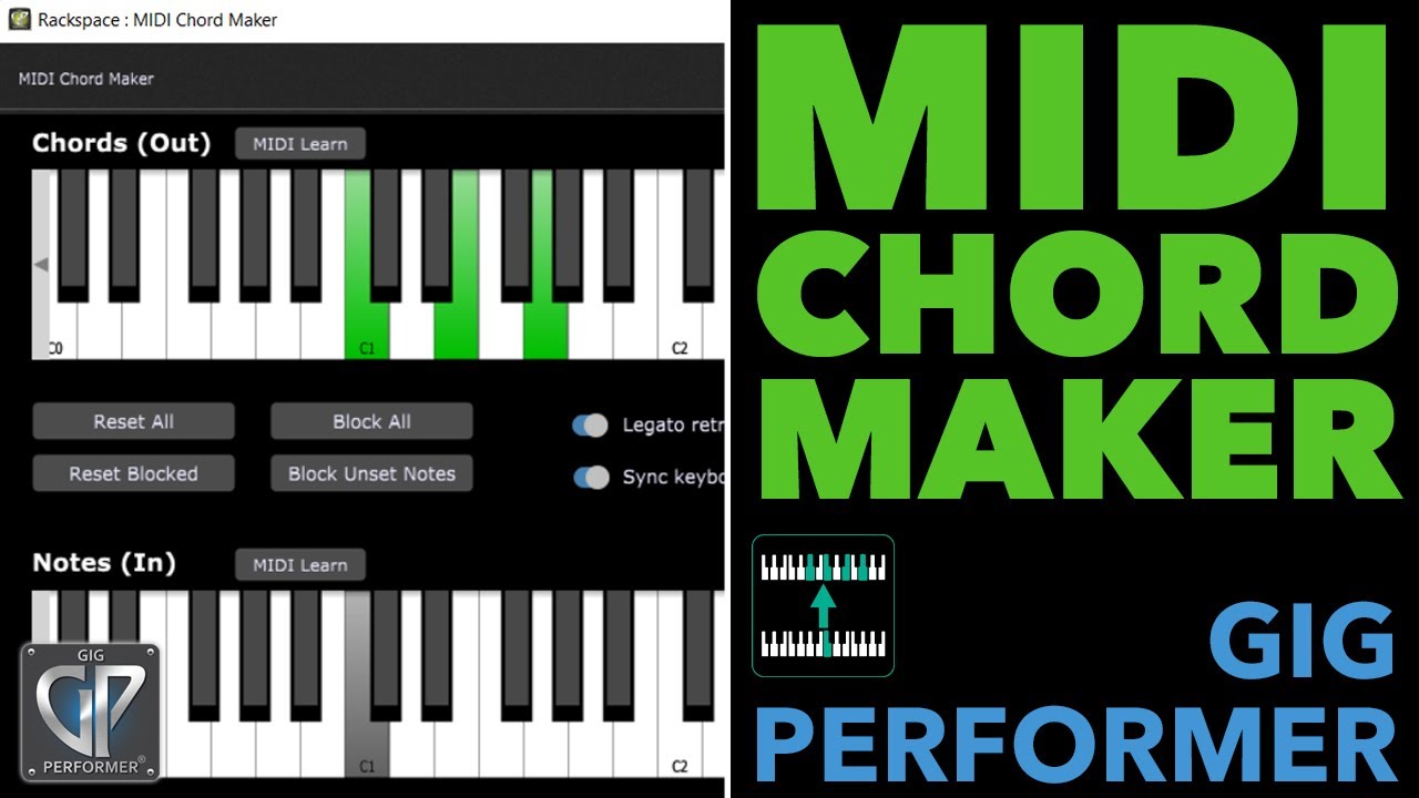 How To Use The Chord Maker In Gig Performer 5 Youtube