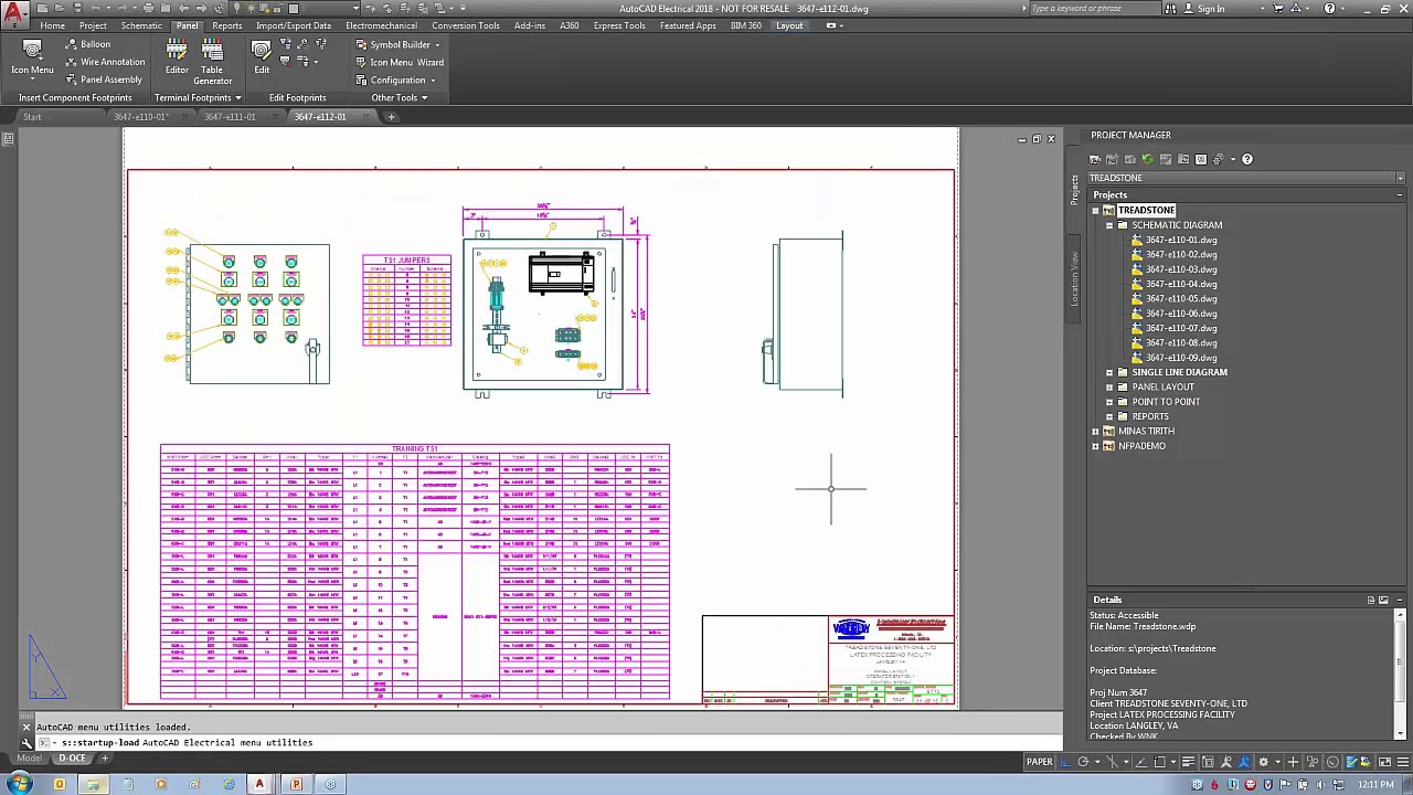 Basic Electrical Autocad Drawing