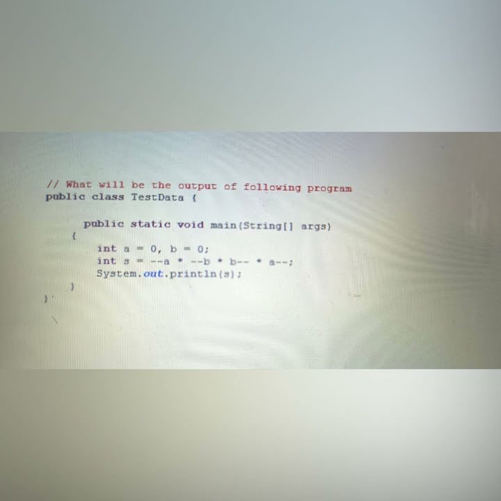 Guess The Output Of Java Program Shorts Youtube