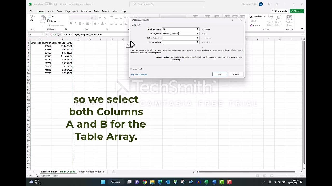 Vlookup Excel Tutorial Youtube