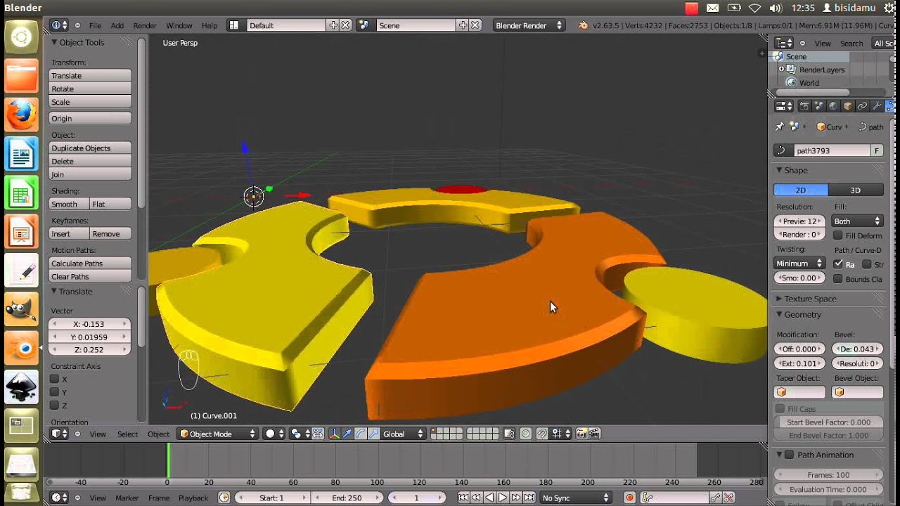 Cara Membuat Logo Ubuntu 3d Youtube