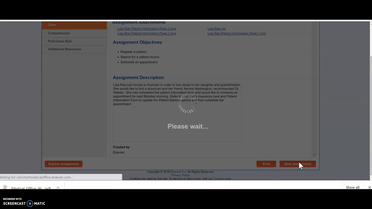 Simchart How To Submit Your Assignment Youtube