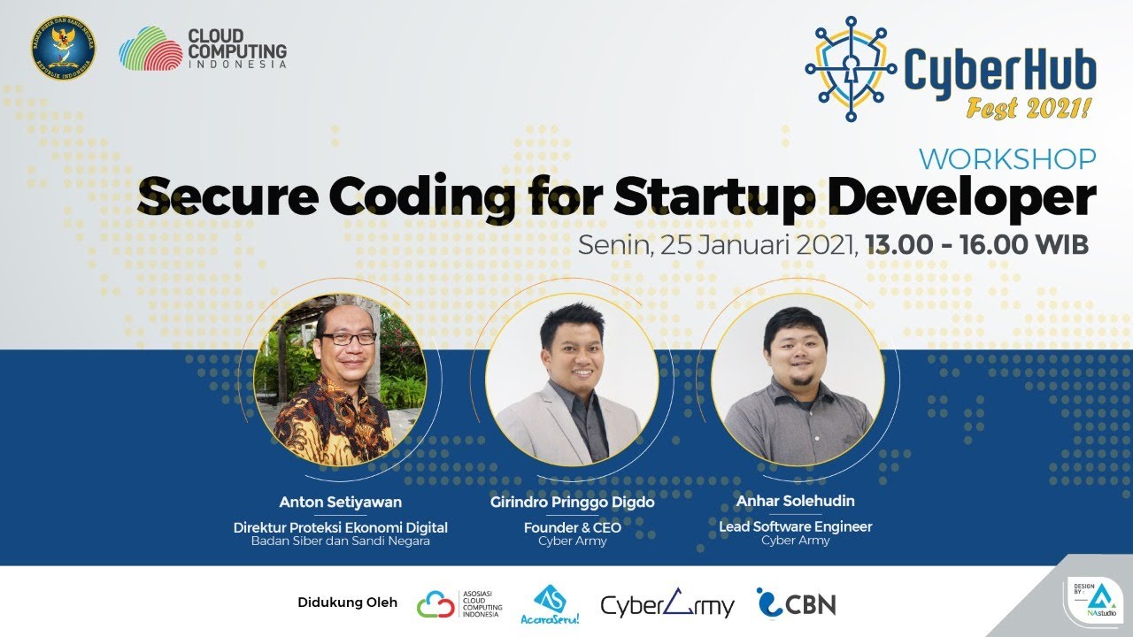 Workshop Secure Coding For Startup Developer Youtube