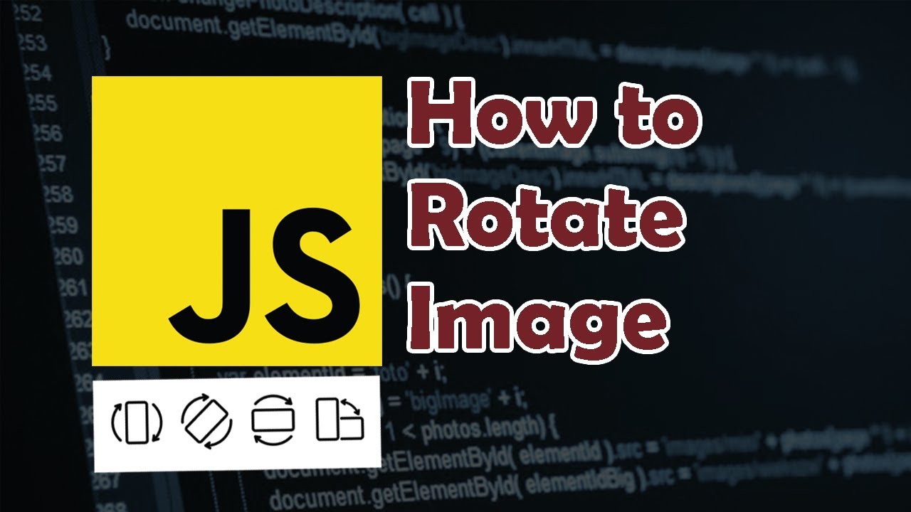 How To Rotate Image In A Website Using Javascript Youtube