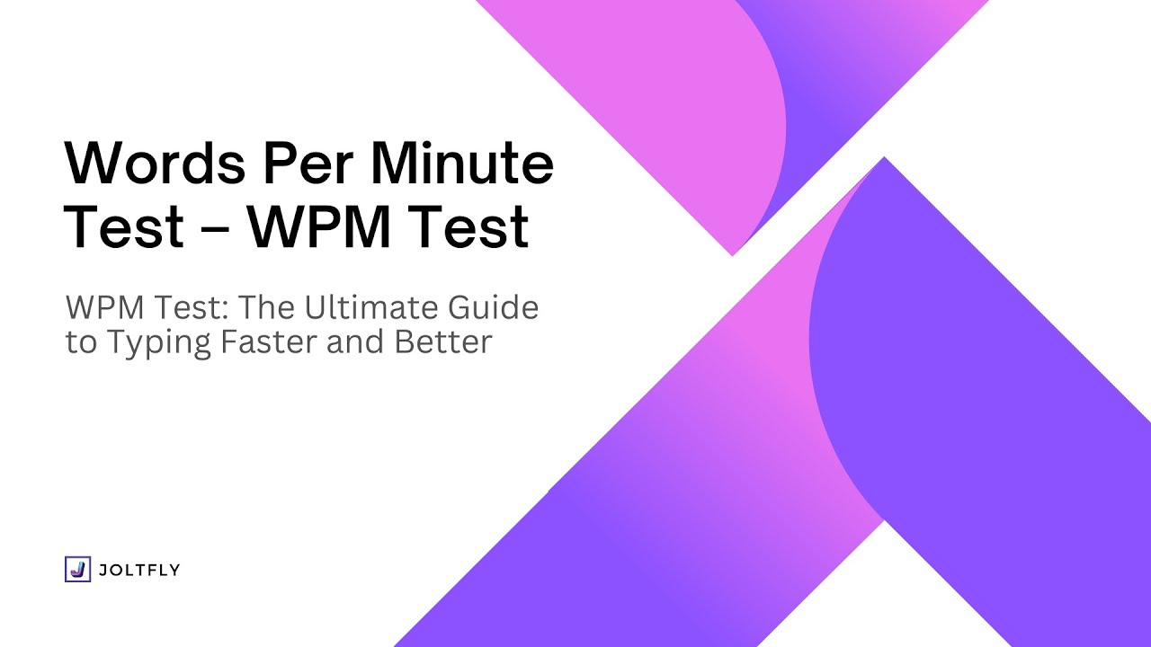 Improve Your Typing Skills With The Wpm Test Youtube