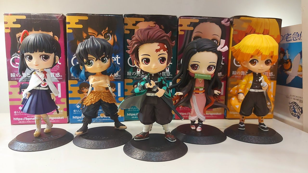 Kanao Nezuko Tanjiro Zenitsu Inosuke Qposket Figures Unboxing