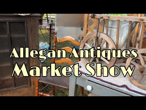 Our First Antique Show Antique Vintage Market Allegan Mi Youtube
