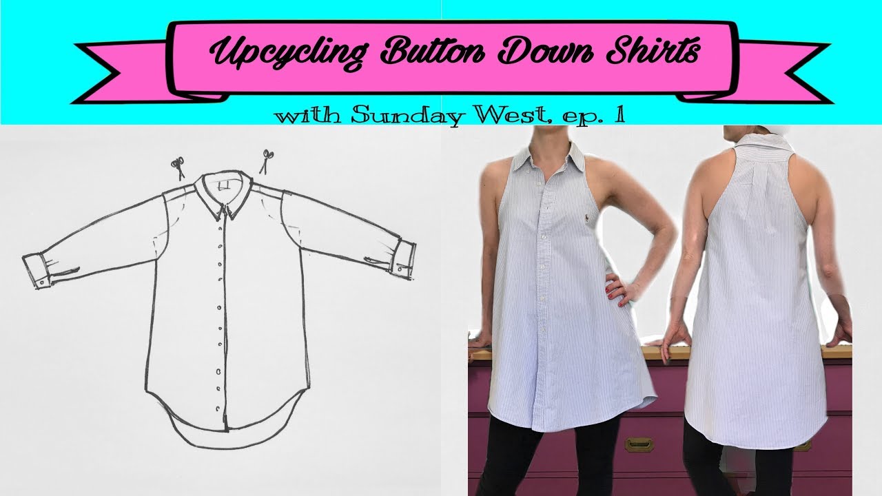 Upcycled Clothing For Beginners Women S Sleeveless Tunic From Men S