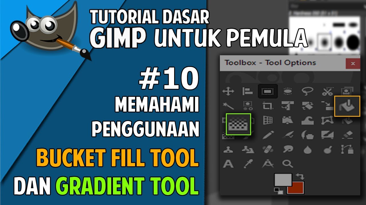 Tutorial Dasar Gimp Untuk Pemula 10 Memahami Penggunaan Bucket Fill