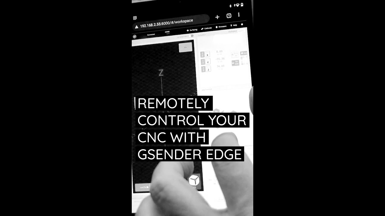 How To Setup Gsender Edge To Use Your Cnc Machine Remotely Shorts