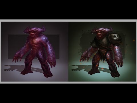 Creature Design At The Gnomon Workshop Completed Final Bipedal Alien