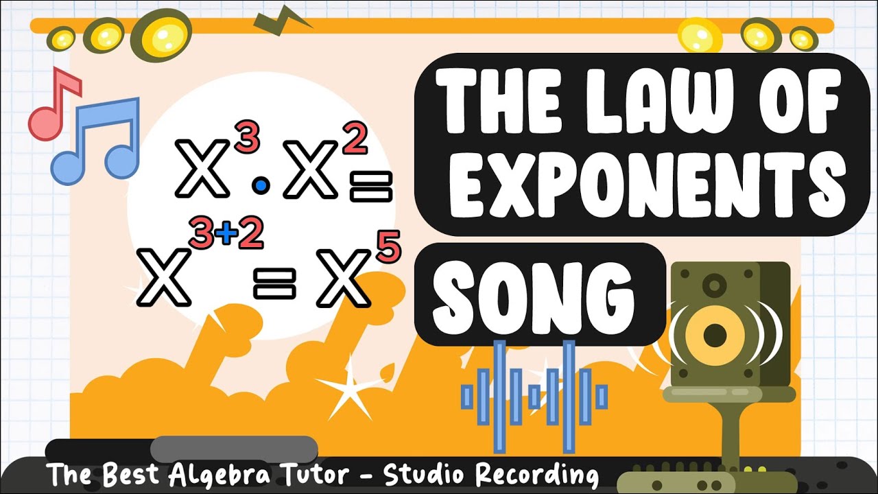 Law Of Exponents Song Exponent Rules Of Algebra Basics Youtube