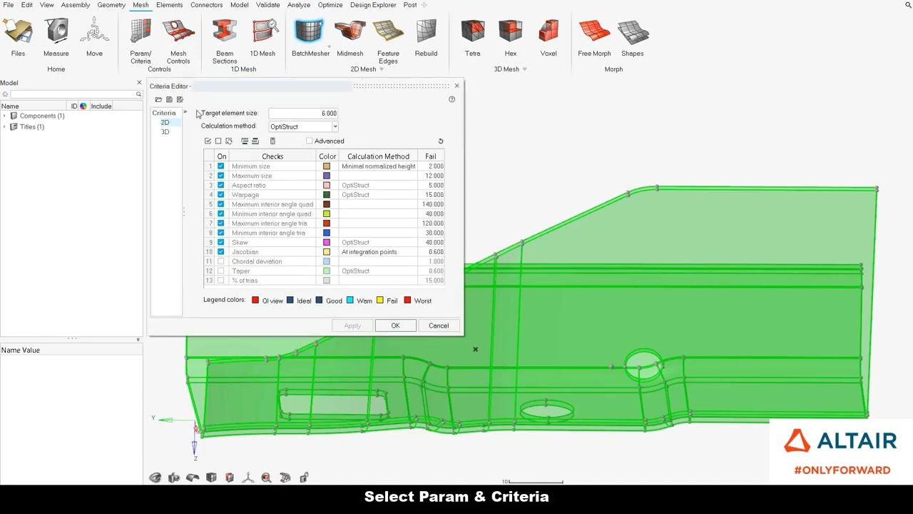 Hyperworks 2021 Batch Meshing Youtube