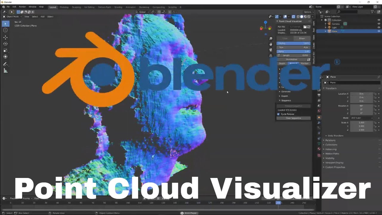 Blender 2 8 Point Cloud Visualizer Türkçe Youtube