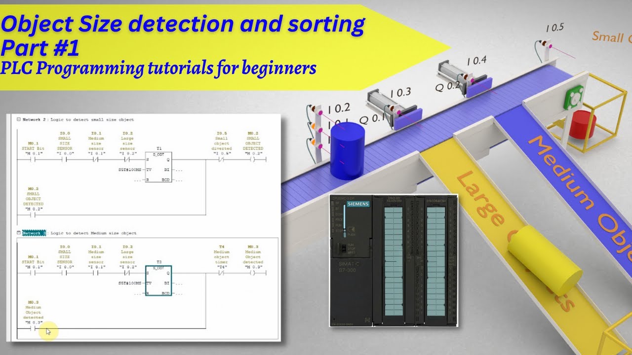 Object Size Detection And Sorting Using Plc Ladder Logic Part 1