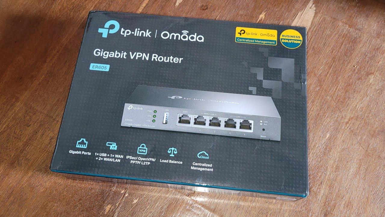 Tp Link Omada Gigabit Vpn Router Unboxing Business Solution Create
