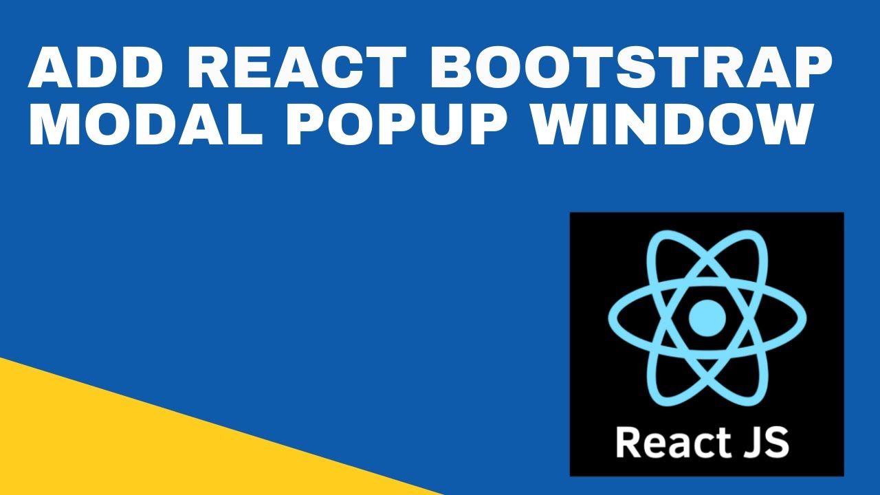 9 Bootstrap Modal Popup Window In React Js Youtube