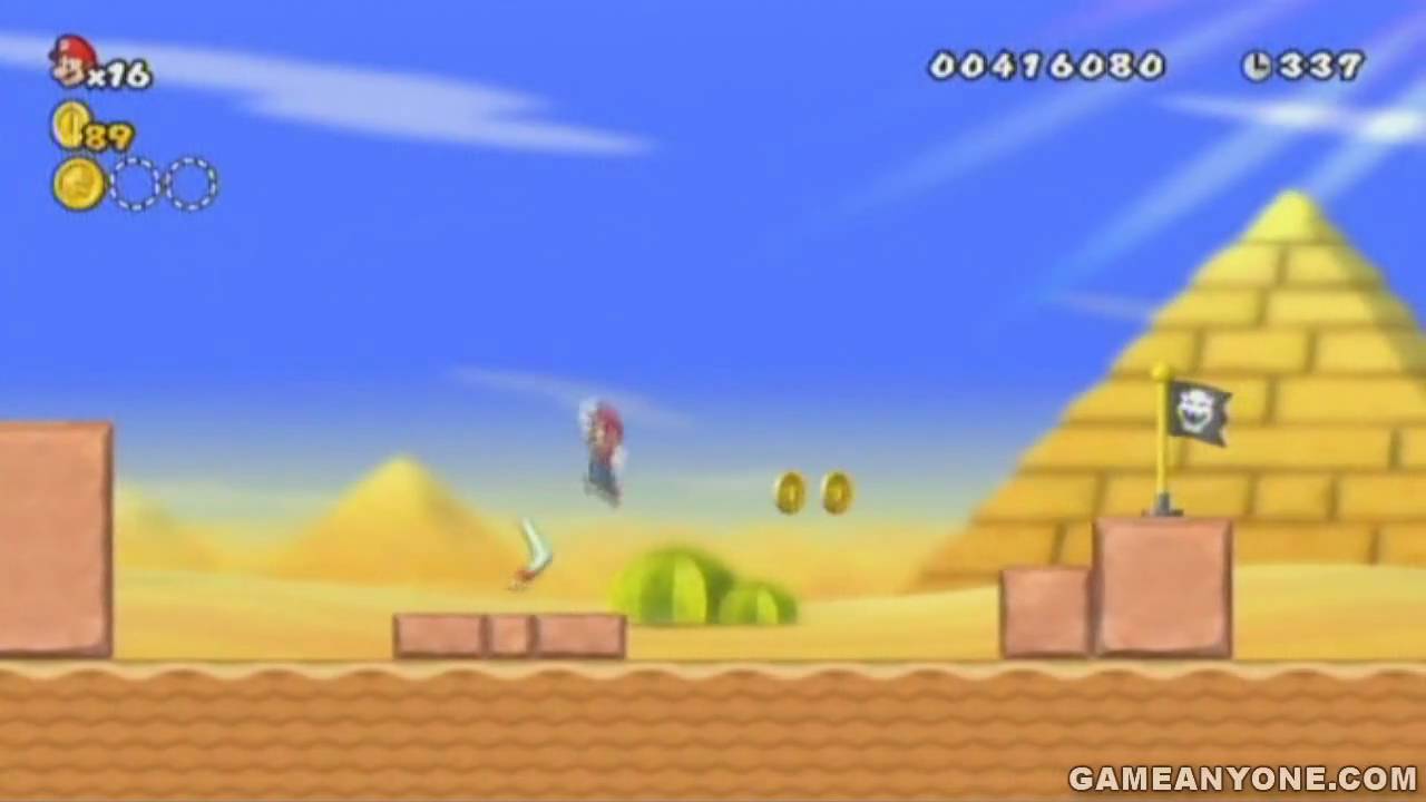 New Super Mario Bros Wii Walkthrough Part 13 World 2 1 Hd Youtube