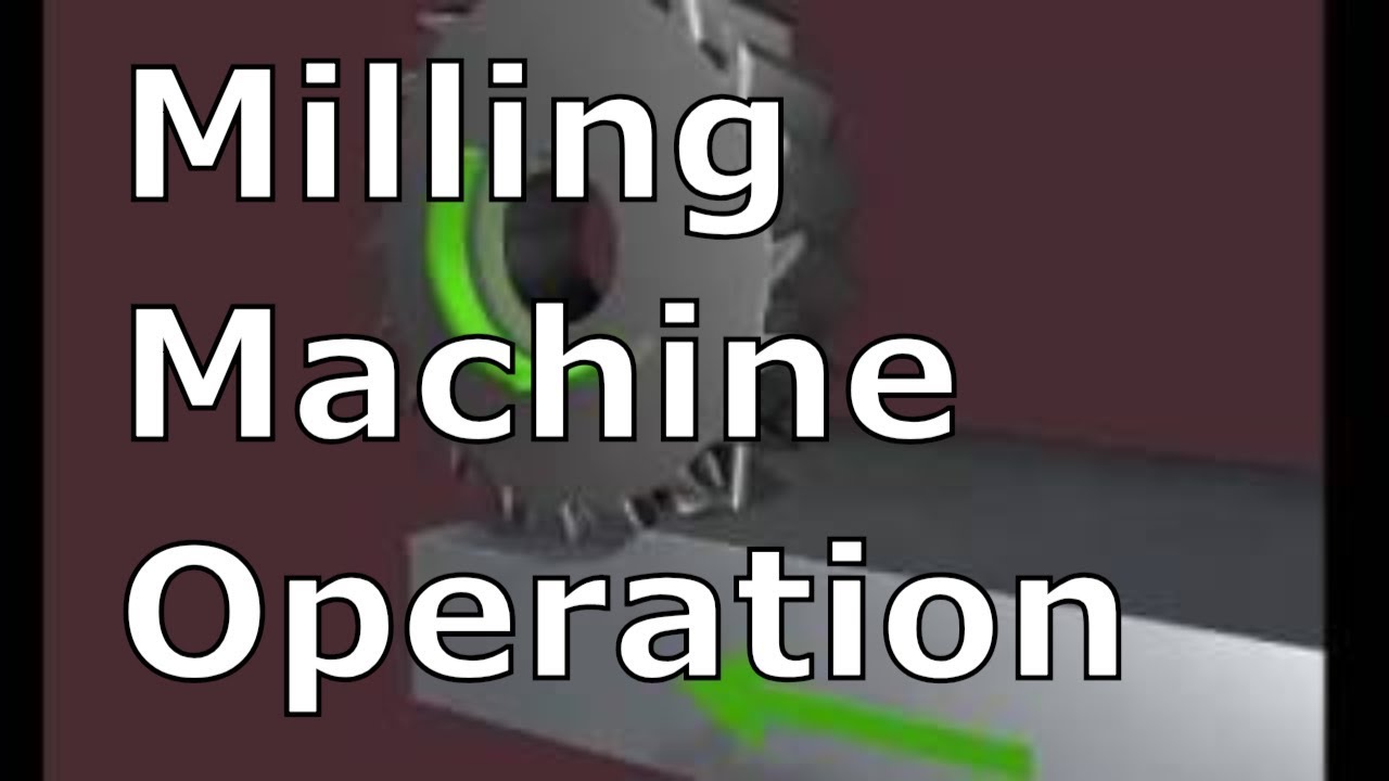 Milling Machine Operations Milling Processes Youtube