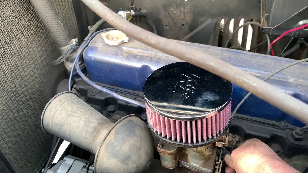 Chevy 235 Inline 6 Air Filter Replacement Youtube
