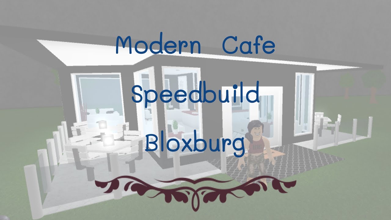 Bloxburg Cafe 41k No Gamepass Modern Aesthetic Cafe Roblox Bloxburg