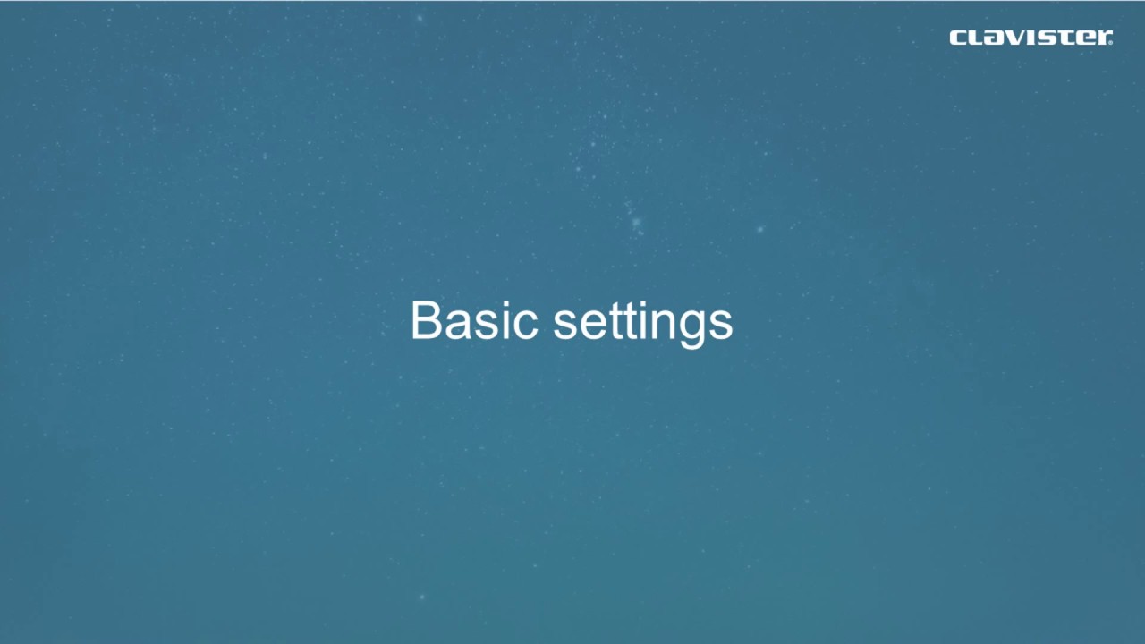 How Tos Basic Settings Youtube